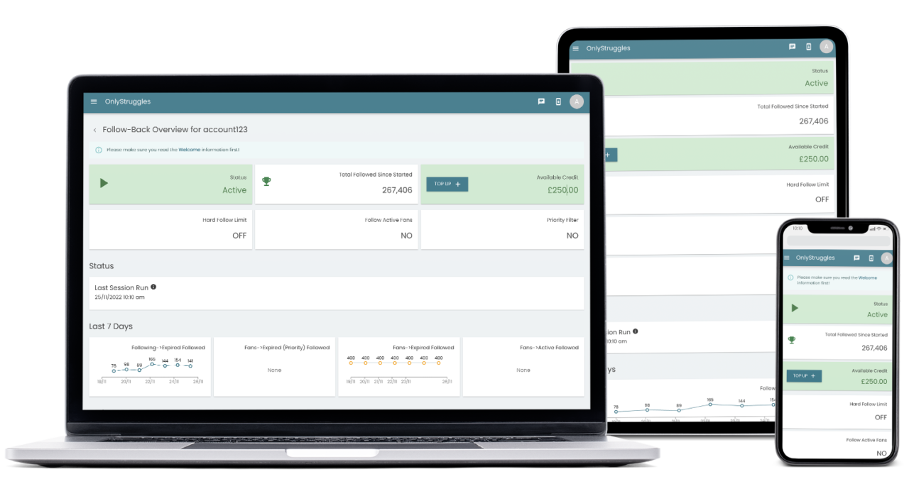 Fans Management | OnlyStruggles